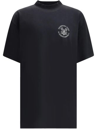 Balenciaga t-shirt à logo imprimé - Noir