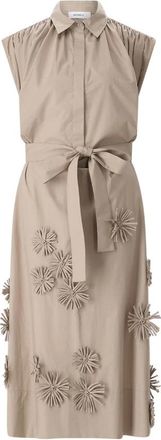 Meimeij Femme, Robes, Brun, Taille: 38 FR Robe Midi Sans Manches