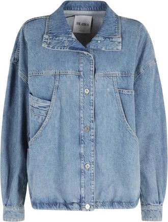 The Attico Femme, Vestes, Bleu, Taille: 36 FR Pocket Collared Jacket