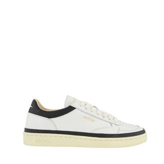 Ghoud Schwarze Leder Low Top Sneakers - - Shoes - Herren - Wei&szlig; - 43 EU