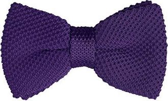 Allegra K Noeuds Papillon Pré-Noués Pour Hommes Femmes Noeud Papillon Tricoté Noeud Papillon Tricoté Solide Réglable Violet Taille unique