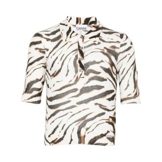 Ganni Femme, Blouses et Chemises, Multicolore, Taille: 36 FR Blouses