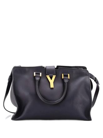 Saint Laurent Classic Y Cabas Leather Small satchel - Bleu
