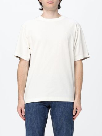 Burberry T-shirt en coton avec empi&egrave;cements Vintage Check et logo EKD