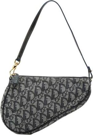 Dior Pre-owned Toile sacs-dior - Femme - Pre-owned - Bleu - Taille: ONE Size