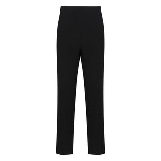 Emporio Armani Elegante Hose aus Cr&ecirc;pe - - Trousers - Damen - Schwarzk - S