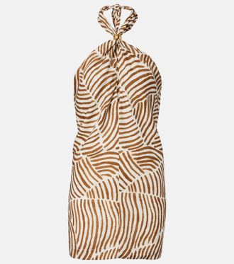 Vix Robe Aster imprim&eacute;e &agrave; dos nu