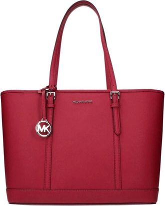 Michael Kors Femme, Sacs, Rouge, Taille: ONE Size &Eacute;l&eacute;gant sac &agrave; bandouli&egrave;re en cuir avec cha&icirc;ne dor&eacute;e