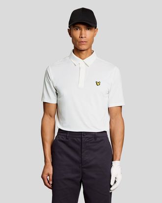 Lyle & Scott Golf-Poloshirt mit verdeckter Knopfleiste