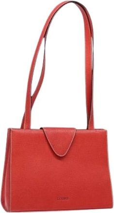 Loewe Pre-owned Cuir sacs-main - Femme - Pre-owned - Rouge - Taille: ONE Size