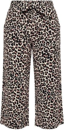 Miamoda Schlupfhose Culotte weites Bein Leomuster Elastikbund