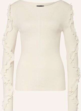 Liu Jo Liu Jo Pullover Mit R&uuml;schen weiss