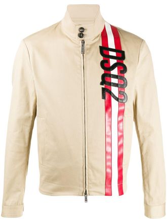 Dsquared2 veste zipp&eacute;e &agrave; logo - Tons neutres