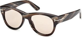 Tom Ford Homme, Accessoires, Brun, Taille: 52 MM Ft1305 64E Lunettes de soleil