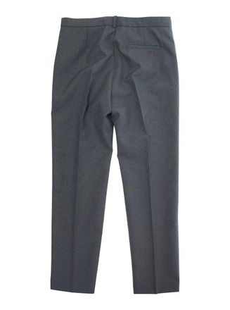 Gucci Boys Grey Trousers With Front Plisse And Logo Fabric
