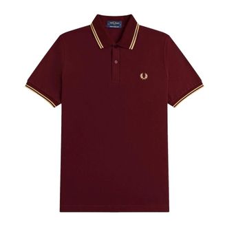 Fred Perry M12 Polo - - Tops - Herren - Rot - 4XS