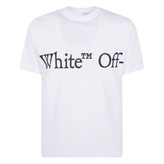 Off-white Bookish Schal Regular S/S T-Shirt - - Tops - Herren - Wei&szlig; - M