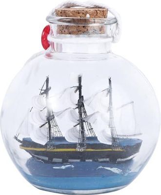 Cabilock 1 bateau dans la d&eacute;coration de bouteille, d&eacute;coration voilier, bouteille en verre, bouteille flottante, artisanat, d&eacute;coration de bouteille de d&eacute;rive, m