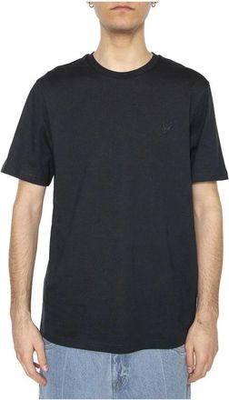 Lyle & Scott Homme, Tops, Bleu, Taille: L Maglietta Girocollo