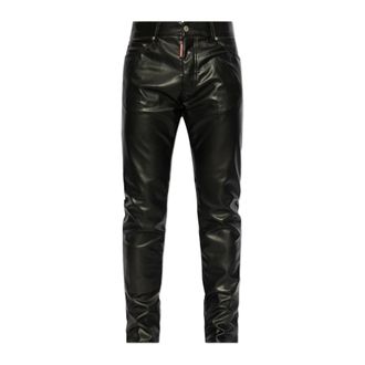 Dsquared2 Faux Leather Hosen - - Trousers - Herren - Schwarzk - M