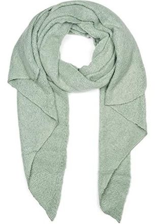 styleBREAKER &Eacute;charpe tiss&eacute;e douce unie pour femmes en forme asym&eacute;trique, ch&acirc;le dhiver chaud uni 01017118, Vert jade