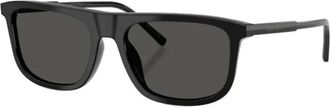 Dolce & Gabbana Homme, Accessoires, Noir, Taille: 56 MM Square Lunettes de soleil