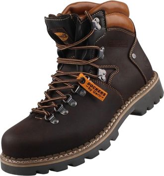 Dockers by Gerli Herren Klassische Stiefeletten, M&auml;nner Stiefeletten,Wechselfu&szlig;bett,wasserabweisend,warm gef&uuml;ttert,Schoko,43 EU