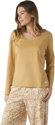 Ath&eacute;na Pyjama Long Femme Taille : 4/L - Couleur : Blanc-Beige