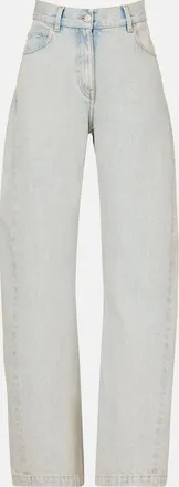 Calvin Klein Mid-Rise Wide-Leg Jeans