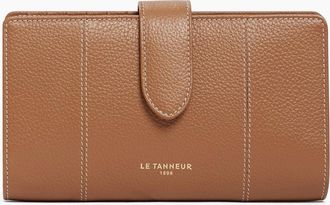 Le Tanneur Grand portefeuille Marguerite en cuir grain&eacute;