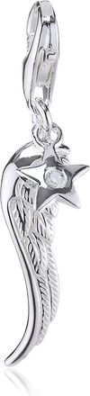 Thomas Sabo Thomas Sabo Damen-Anhänger Diamond Charm Club Flügel mit einem echten Diamant 925 Sterling Silber DC0005-153-14