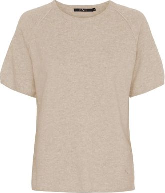 BTF-CPH Rundhals-Strick-T-Shirt - - Knitwear - Damen - Beige - XL