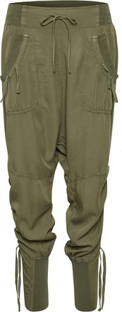 Cream Casual Hose Nanna Damen Hose Nanna Haremhose 3/4 Freizeithose Baggy Pumphose mit Taschen 36, Khaki