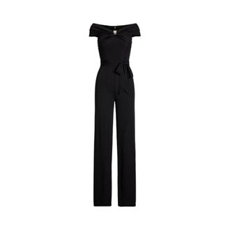 Ralph Lauren Dashna Jersey-Jumpsuit mit G&uuml;rtel - - Jumpsuits & Playsuits - Damen - Schwarzk - M