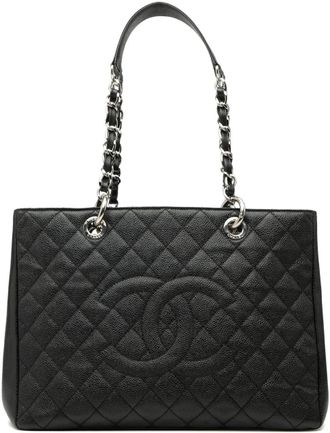 Chanel Shopper - Caviar Grand Shopping Tote - Gr. unisize - in Schwarz - f&uuml;r Damen