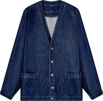 Giorgio Armani Femme, Vestes, Bleu, Taille: 40 FR Zz105 Denim Giacca