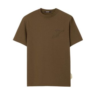 Jacquemus Homme, Tops, Brun, Taille: L T-Chemises