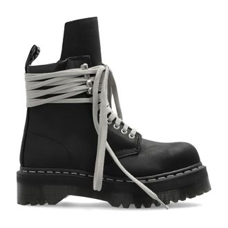 Rick Owens Quad Sole Steel Toe Boot - - Shoes - Damen - Schwarzk - 39 1/2 EU