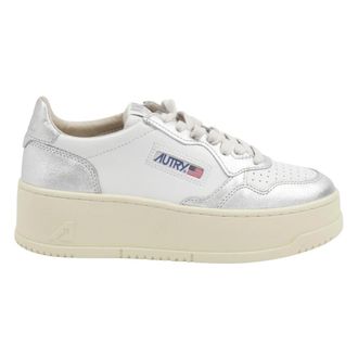 Autry Femme, Chaussures, Blanc, Taille: 40 EU Medalist Platform Baskets