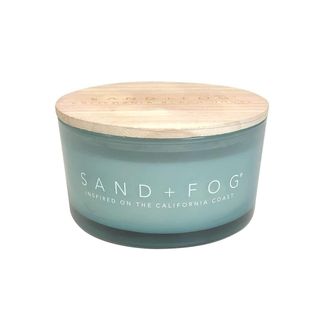 Sand + Fog Duftkerzen | California Beach House | hergestellt mit ätherischen Ölen | 4 Dochte - 100% Baumwolle bleifrei | 680 g | Cocktailtisch | Massivholzdeckel