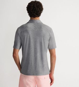 Lands End Active Performance Poloshirt, Herren, Größe:56-58 regular, Grau, Polyester-Mischung, by Lands End