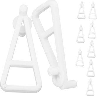 TOPBATHY 10 Stück Teiliges Schwerlast Regalhalterung aus Kunststoff Unsichtbare Einlegeboden Halter für Schränke und Regale Belastbare und Stabile Bodenträger 