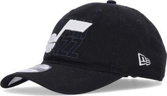 New Era Utah Jazz Gebogener Schirmkappe NBA Entwurf - - Accessories - Herren - Schwarzk - ONE SIZE