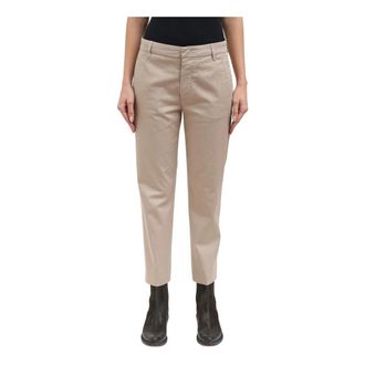 Dondup Loose Nima Zip Hosen - - Trousers - Damen - Beige - W25