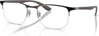 Ray-Ban Rb6513 Optics Sand Dunkelviolett Fassung Klar Glas Polarisiert 55-20