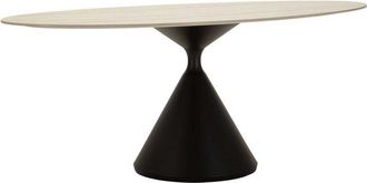 Mauro Ferretti Table repas en m&eacute;tal et MDF Space 180 x 90 x 73 cm