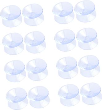 Artibetter 30 St&uuml;ck Teiliges Doppelseitiger Transparenter PVC saugn&auml;pfe f&uuml;r Glas tischplatten rutschfeste Langlebige Anti rutsch Pads Installieren Wiederverwendb