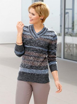 Witt Strickpullover V-Ausschnitt-Pullover