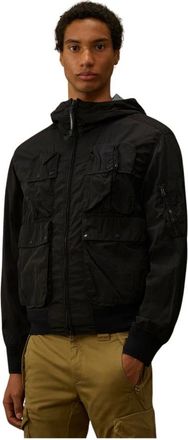 C.P. Company C.p. Company, Homme, Vestes, Bleu, Taille: M Chrome-R Bomber Jacket