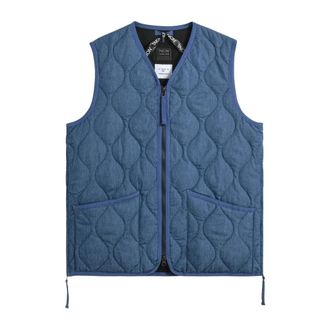 TAION Military Zip V Neck Daunenweste (Hardshell) - - Jackets - Herren - Blau - XL